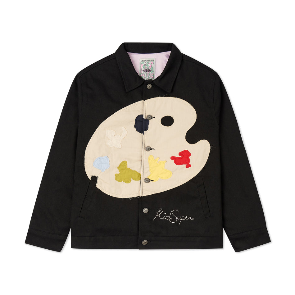 Paint Palette Work Jacket [Black] - KidSuper
